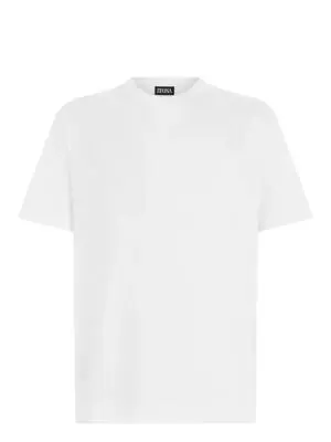 Zegna Crew-neck Short-sleeve T-shirt - White