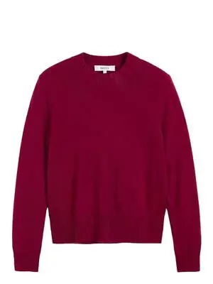 Chinti & Parker Cropped Sweater With Ribbed Trim - Red
