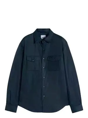 Aspesi 13 Piu Pocket-detail Shirt Jacket - Blue