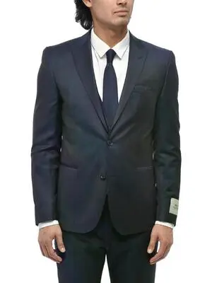 Corneliani Peak-lapel Virgin Wool Suit - Blue