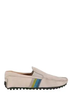 TOD'S Gommino Stripe-detail Loafers - Grey