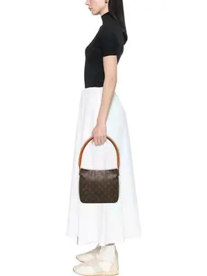 LOUIS VUITTON Monogram Looping Mm Shoulder Bag - Brown