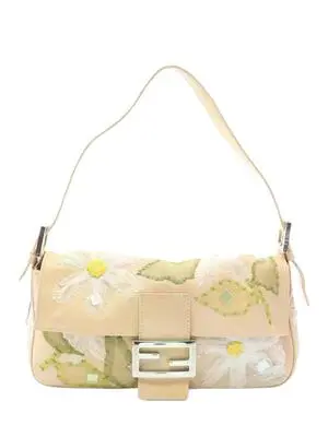 Fendi 2010s Mamma Baguette Shoulder Bag - Neutrals