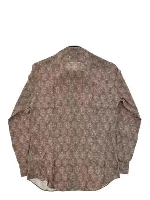 Corneliani French-collar Silk Shirt - Brown