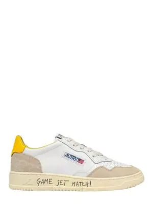 AUTRY Medalist Low Sneakers In Leather And Suede - White