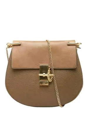 Chloé 2014 Small Leather Drew Crossbody Bag - Brown