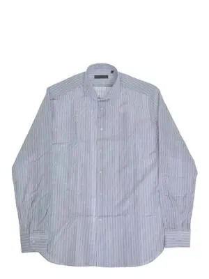 Corneliani French-collar Striped Shirt - Blue