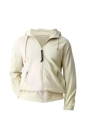 C.P. COMPANY C.P. Company Diagonal Raised Fleece Lens Hooded Sweatshirt Neutrals