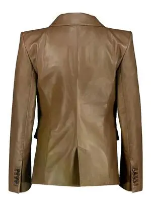 TOM FORD TOM FORD Guanteria Leather Single-Breasted Blazer