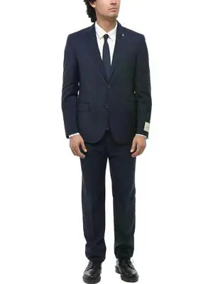 Corneliani Single-breasted Virgin-wool Suit - Blue