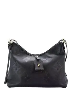 LOUIS VUITTON Carryall Monogram Empreinte Giant Pm Hobo Bag - Black