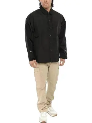 Woolrich Gore-tex Logo Print Jacket - Black