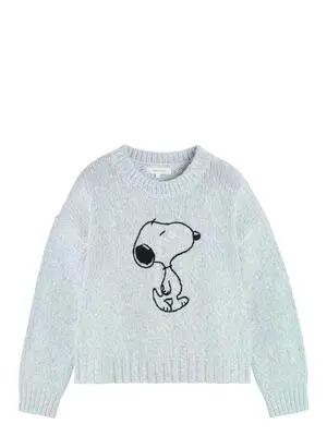 Chinti & Parker Snoopy Intarsia Knit Sweater - Blue