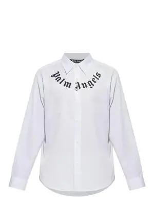 Palm Angels Logo-print Shirt - White