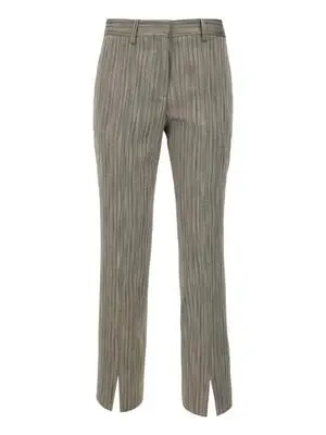 Paul Smith Herringbone Tailored Trousers - Grey
