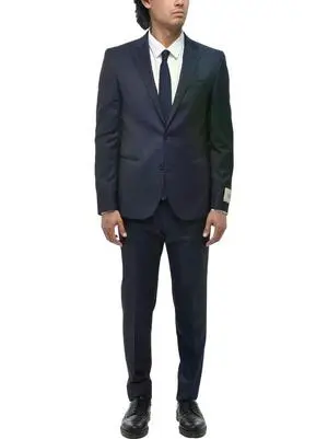 Corneliani Peak-lapel Virgin-wool Suit - Blue