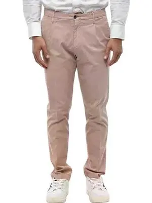 Corneliani Pink Trousers With Button And Zip Fastening - Neutrals