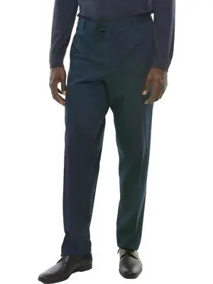 Corneliani Academy Cotton Twill Trousers - Blue