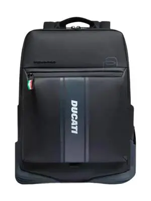 PIQUADRO Ducati Logo Detail Backpack - Black