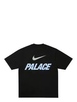 PALACE X Nike Swoosh Logo-print T-shirt - Black