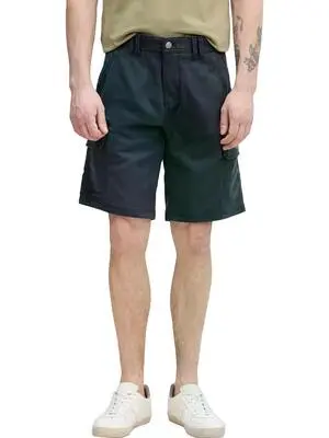 AERONAUTICA MILITARE Cargo Shorts With Logo Patch - Blue