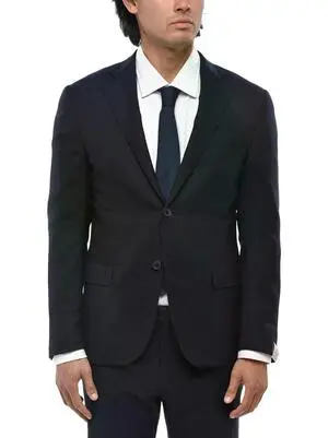 Corneliani Gate Single-breasted Blazer - Blue