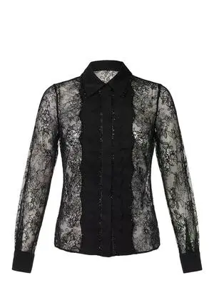 VALENTINO Valentino Garavani Sequin-Embellished Lace Shirt