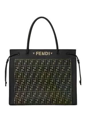 Fendi Magic Ff Logo Tote Bag - Black