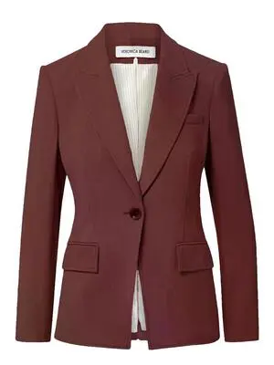 Veronica Beard Isaac Dickey Single-breasted Peaked-lapel Blazer - Brown