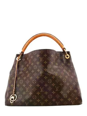 LOUIS VUITTON Artsy Handbag Monogram Canvas Mm Hobo Bag - Brown