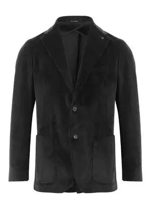 Tagliatore Single-breasted Corduroy Blazer - Black