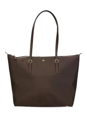 Ralph Lauren Medium Keaton Logo-plaque Tote Bag - Brown