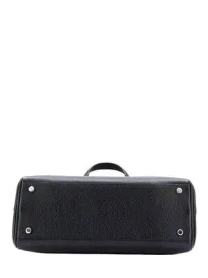 Gucci Zumi Top Handle Bag Leather Small Satchel - Black