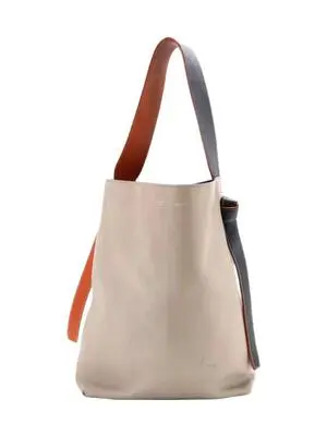 Celine Twisted Cabas Calfskin Oversized Tote Bag - Neutrals