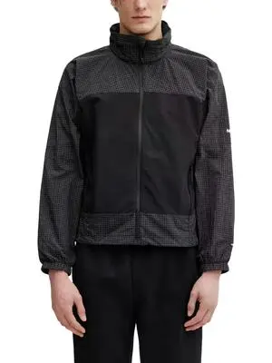 The North Face Check-pattern Panelled Jacket - Black