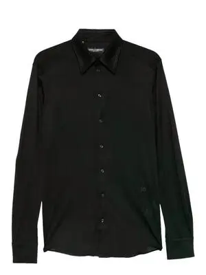 Dolce & Gabbana Long-sleeve Button-down Shirt - Black