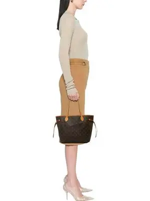 LOUIS VUITTON 2009 Monogram Neverfull Mm Tote Bag - Brown
