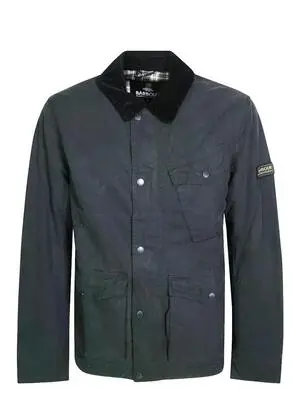 BARBOUR INTERNATIONAL Washed Waxed-cotton Military Jacket - Green