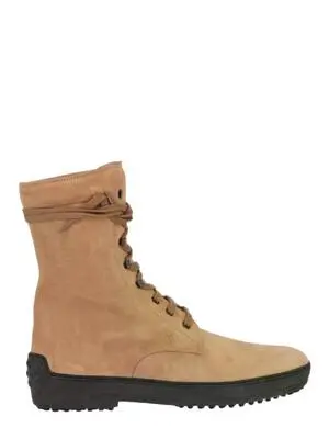 TOD'S Suede Lace-up Boots - Neutrals