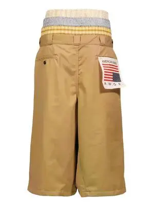 AWGE Layered Waistband Shorts - Neutrals