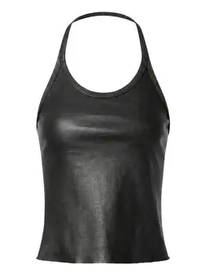 STOULS Stouls Leather Halter Top