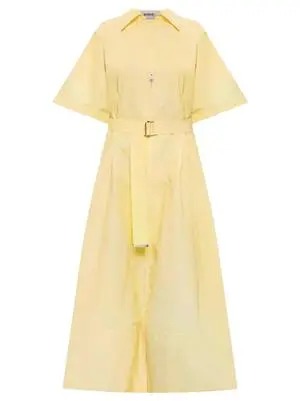 Simkhai Meridith Belted Midi Dress - Yellow