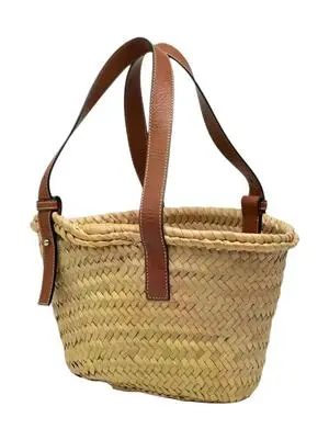 Loewe Raffia Anagram Basket Tote - Neutrals