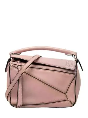 Loewe Mini Calfskin Puzzle Satchel - Pink
