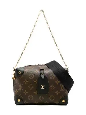 LOUIS VUITTON Monogram Petite Malle Souple Satchel - Brown
