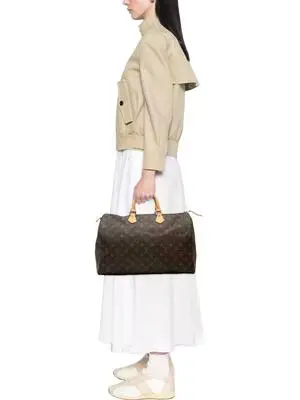 LOUIS VUITTON Monogram Speedy 40 Boston Bag - Brown