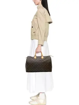 LOUIS VUITTON Monogram Speedy 40 Boston Bag - Brown