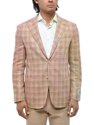 Corneliani Cc Collection Single-breasted Patch-pocket Blazer - Pink