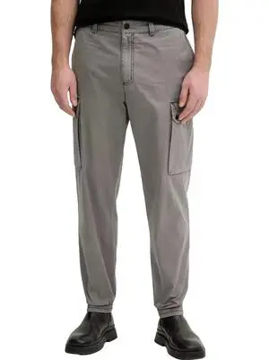 Armani Exchange Ripstop Texture Cuffed Cargo Pants - Grey