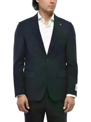 Corneliani Single-breasted Flap-pocket Blazer - Blue